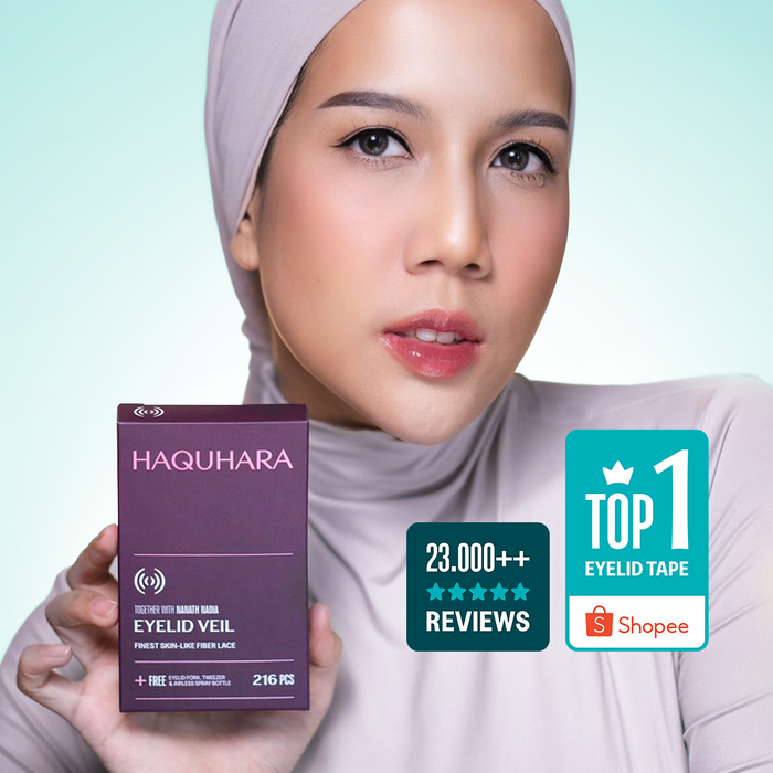 Haquhara Eyelid Veil x Nanath Nadia Scot Scot Mata Net Eyetape Lace In